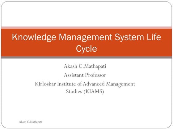 Knowledge management | PPTX