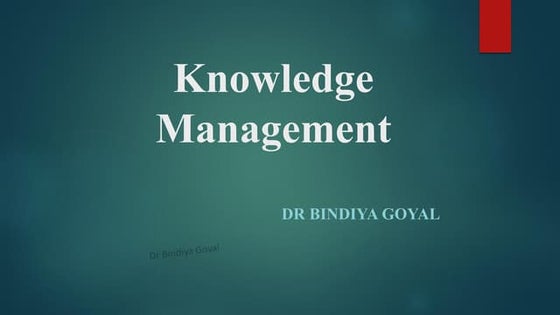 Knowledge management | PDF