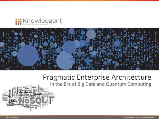 Enterprise architecture for big data projects | PPT