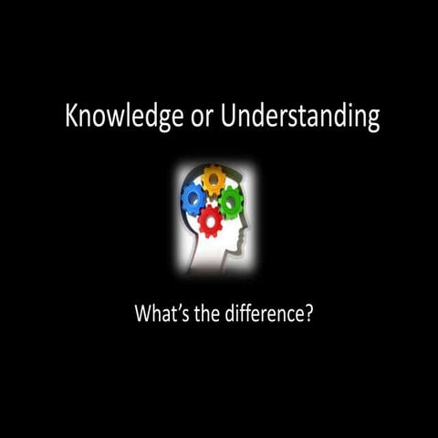 Knowledge or understanding | PPTX