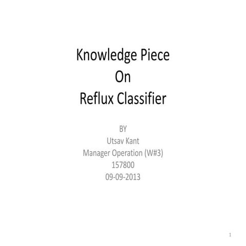 Reflux Classifiers | PPSX
