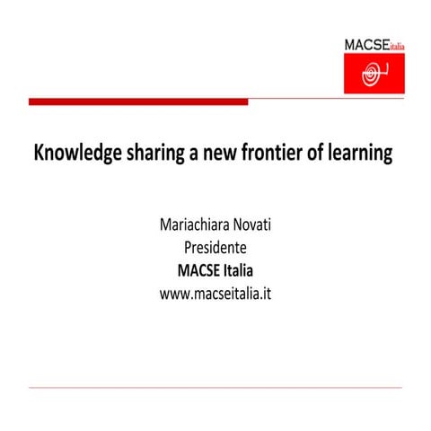 Knowledge sharing for manager assistants | PPT