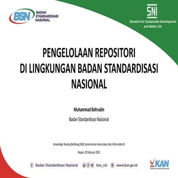 Pengelolaan Repositori Di Lingkungan Perpustakaan Bsn Pdf