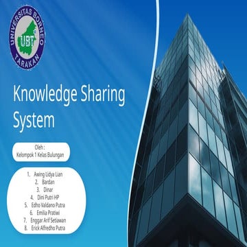 Knowledge Sharing System Tugas Kelompok I.pptx