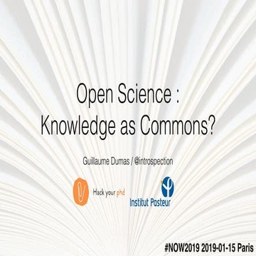 Open Science: Knowledge as Commons? | PPT