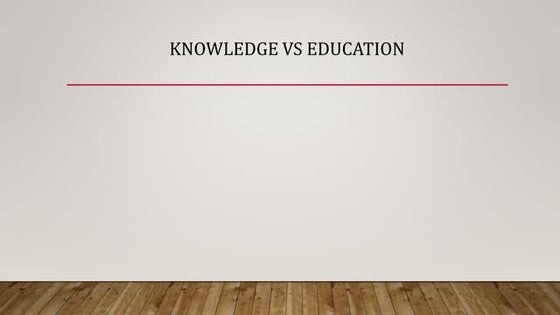 Types of Knowledge: Intuitive or Tacit Knowledge | PPT