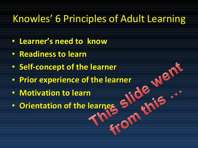 Knowles adult learner_abbreviated