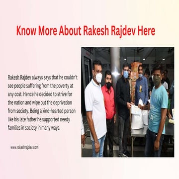 Rakesh Rajdev - The Owner Of The Rajdev Family.pptx