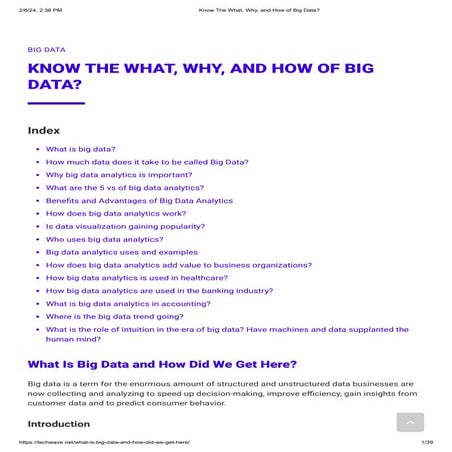 Know The What, Why, and How of Big Data_.pdf