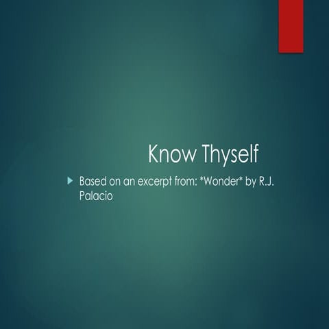 Know_Thyself.pptx grade 11chapterof course book | PPTX
