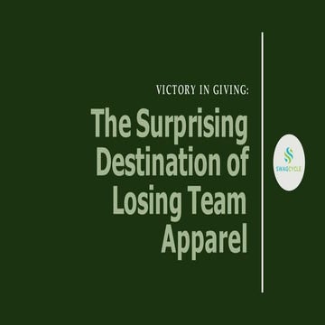 Unseen Victory: The Heartwarming Journey of Unused Losing Team Gear | PPT