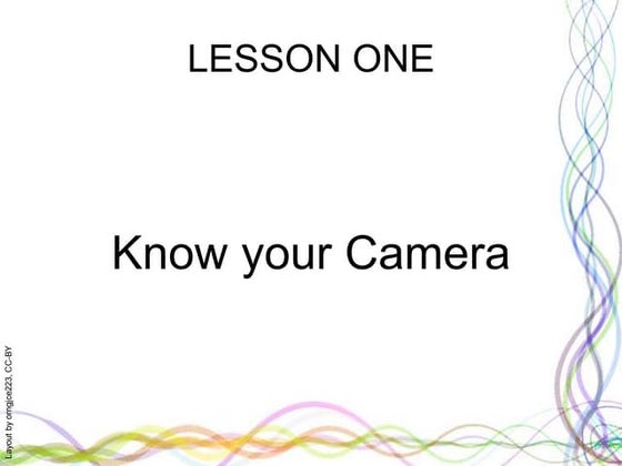 Basic Photography Lesson | PPT