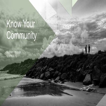 Know your community gopika | PPTX