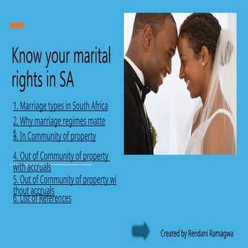 Marriage Regimes: Know your rights in SA.pptx