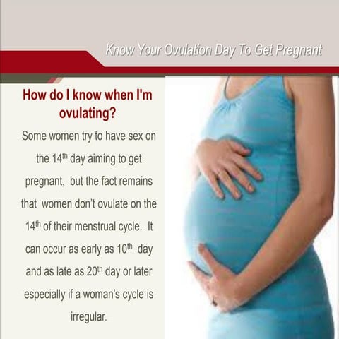 Know Your Ovulation Day To Get Pregnant | PDF