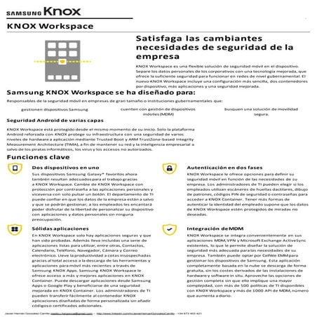 Samsung knox security_solution_v1_10_0 | PDF