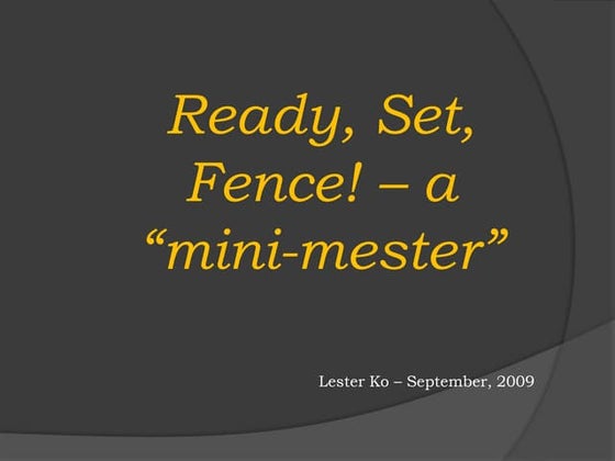 Fencing Lesson Plan-JYoung-002 | PDF