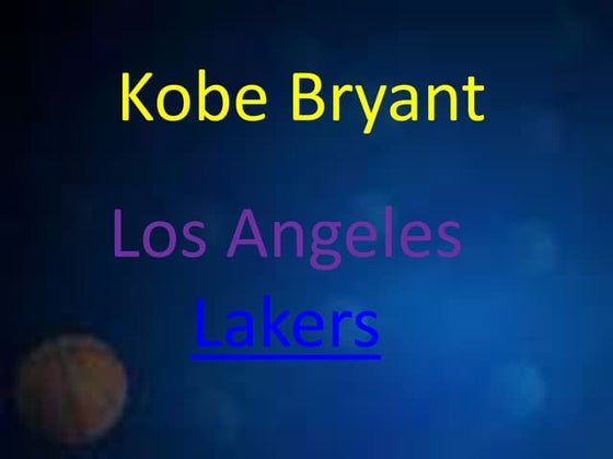 Kobe bryant presentation 2 | PPT | Awards Shows | Events