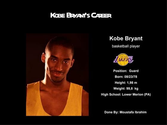 Kobe bryant presentation 2 | PPT | Awards Shows | Events