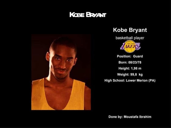 Kobe bryant presentation 2 | PPT | Awards Shows | Events