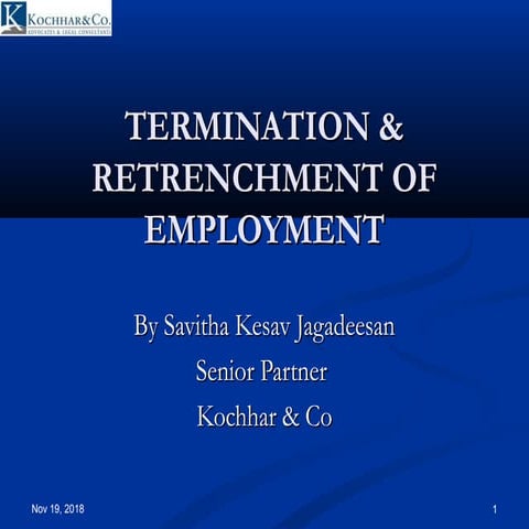 Retrenchment and termination | PPT