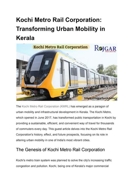 Kochi Metro Rail Project.doc