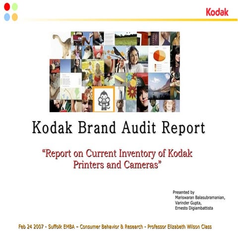 Kodak Brand Audit Report | PPT