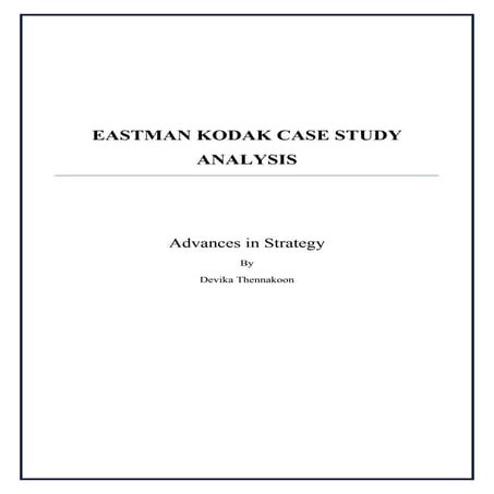 Kodak case analysis | PDF