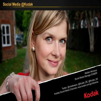 Kodak Presentation Social Media World Middle East | PDF