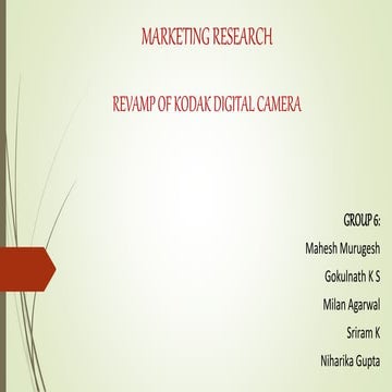 Kodak revamp | PPT | Free Download