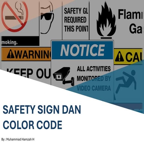 Kode tanda warna safety untuk rambu rambu keselamatan | PDF