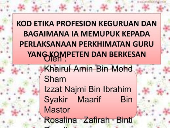 Etika profesion keguruan dan akauntablilti | PDF