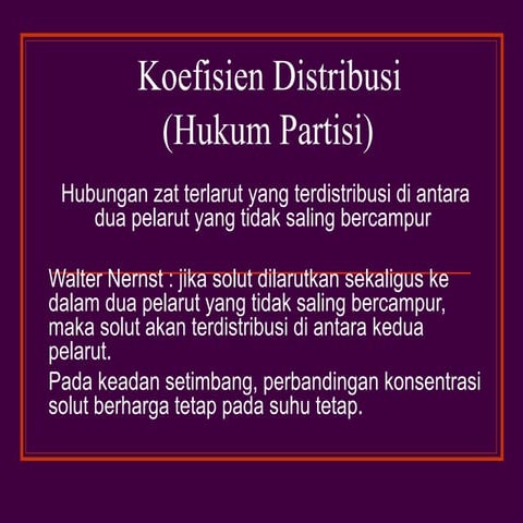 Koefisien distribusi | PPT