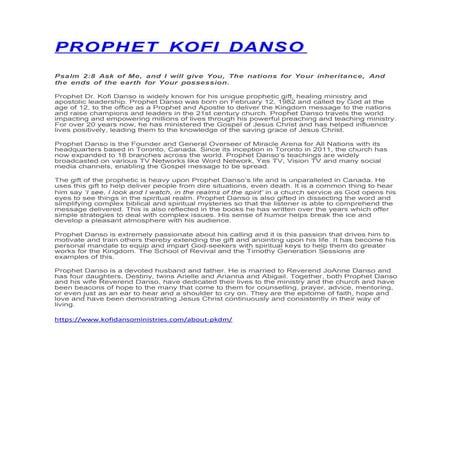 Kofi danso | PDF