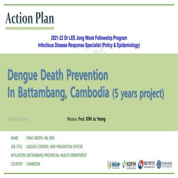 Action Plan on Dengue Death Prevention In Battambang, Cambodia (5Ys ...