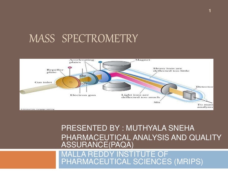 Mass spectrometry principle working inttumentation advantages diadvan…