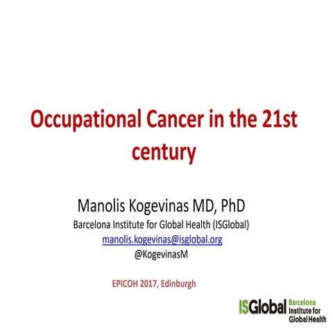 Occupational Cancer in the 21st century | PDF
