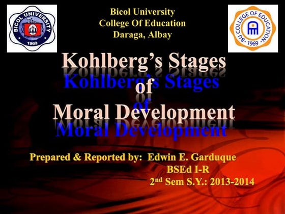 Kohlberg’s theory on moral development | PPTX