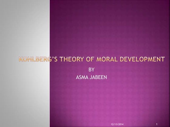 Gilligan’s theory of moral development | PPT