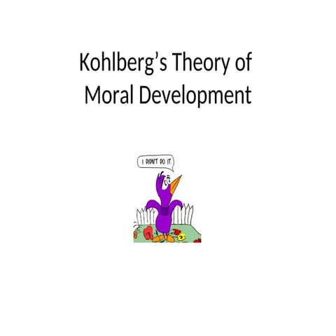 kohlberg theory of moral development.ppt