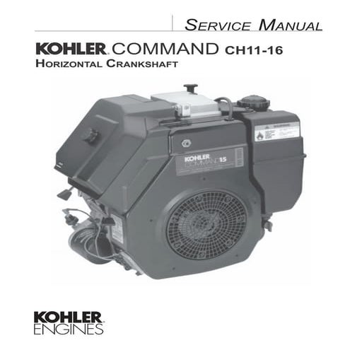 Kohler command ch14 horizontal crankshaft service repair manual | PDF
