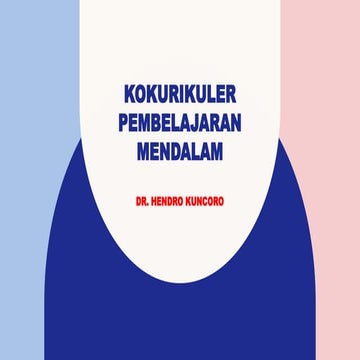 KOKURIKULER PEMBELAJARAN MENDALAM (DEEP LEARNING) | PPTX