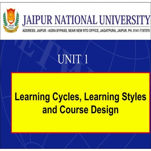 Understanding Kolb's Experiential Learning Theory and Course Design ...