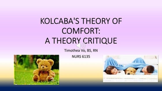 theory of human comfort an overview | PPT