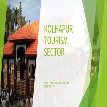 KOLHAPUR TOURISM SECTOR TO VISIT IN KOLHAPUR. | PPTX