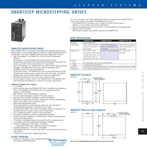 Kollmorgen stepper systems_specsheet | PDF