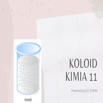 Materi Koloid kelas 11 SMA | PDF