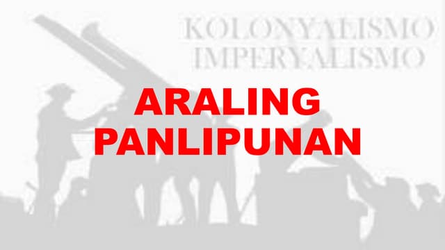 Kolonyalismo at IMperyalismo Sa Timog Silangang Asya .pptx