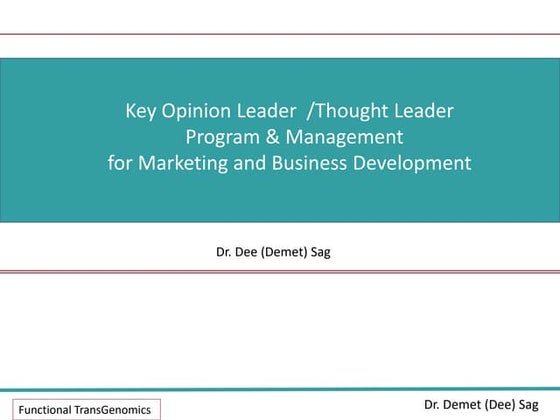 KOL MANAGEMENT | PDF