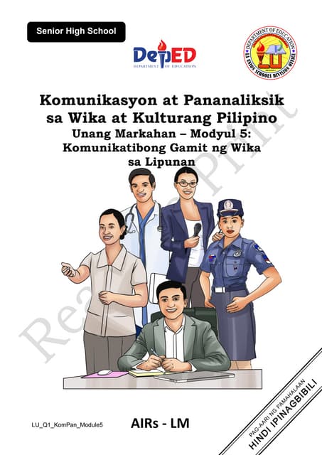 Filipino 3 Learner's Manual 3rd Quarter | PDF